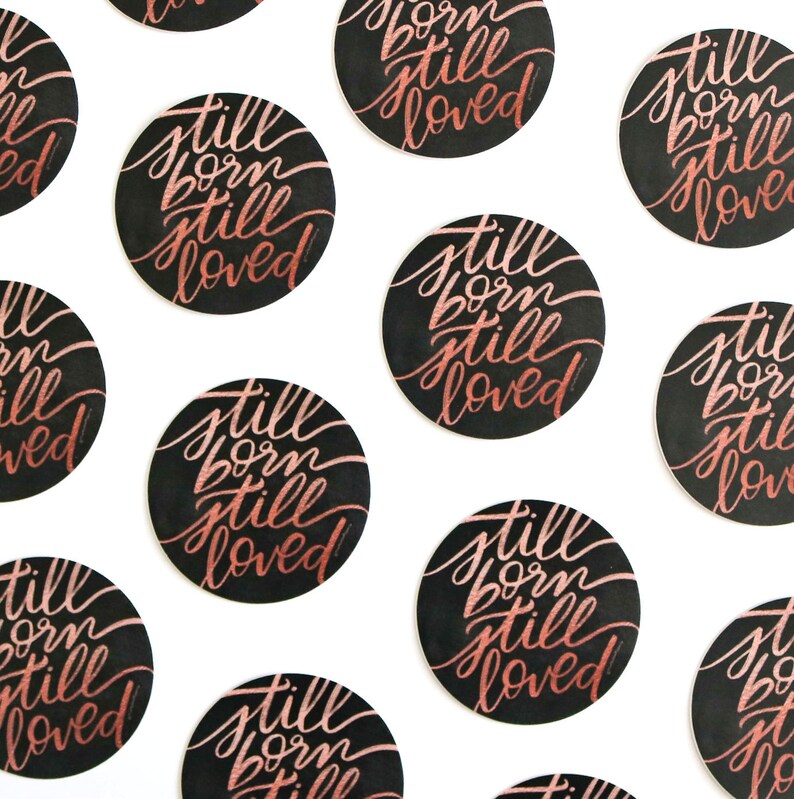 Stillborn Still Loved Waterproof Vinyl Sticker - Infant Loss Sympathy ...