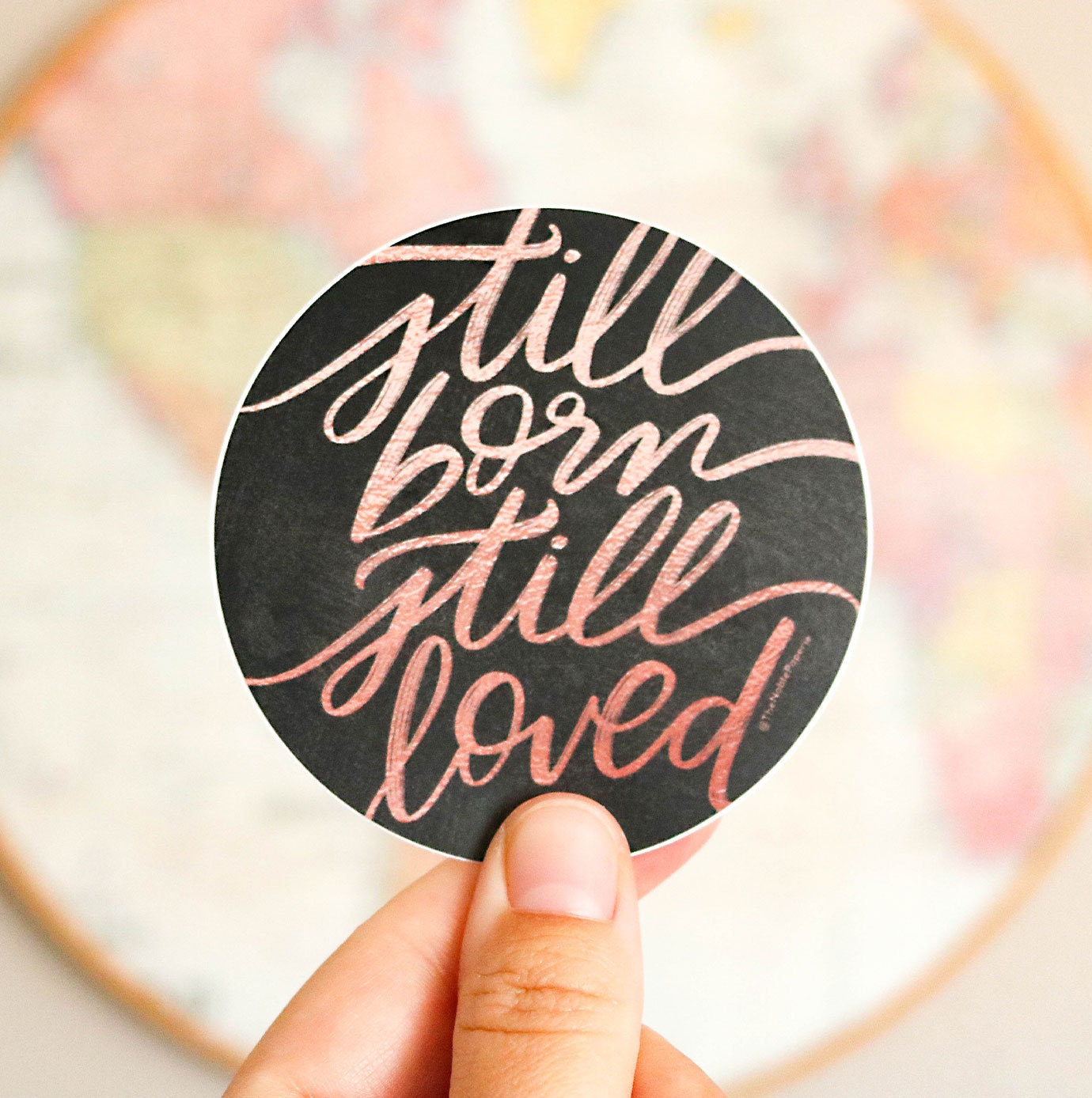 Stillborn Still Loved Waterproof Vinyl Sticker - Infant Loss Sympathy ...