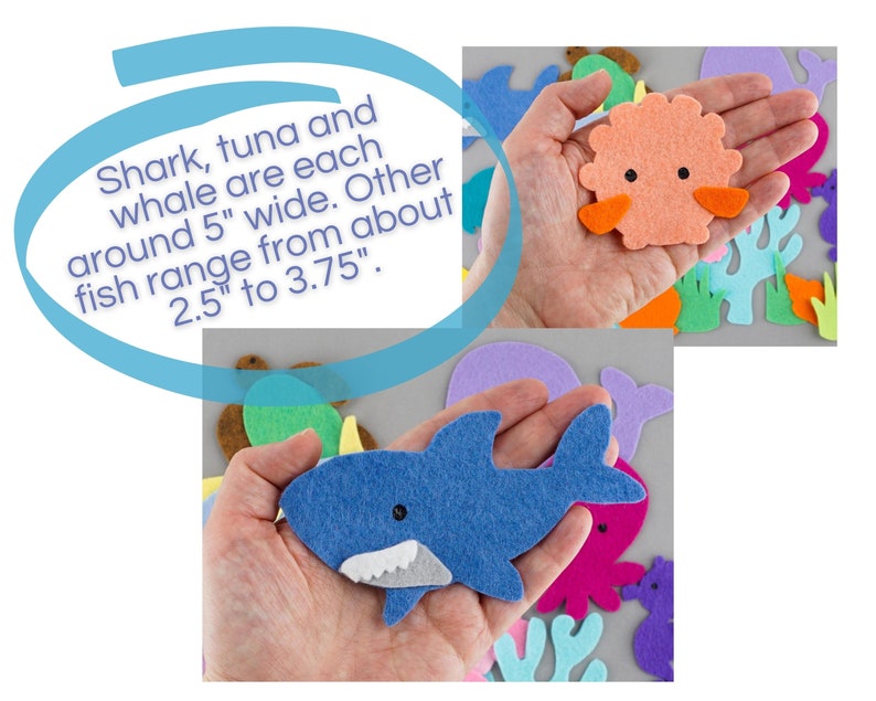 Ocean and Fish Felt Board Story Set for Preschool and Kindergarten ...