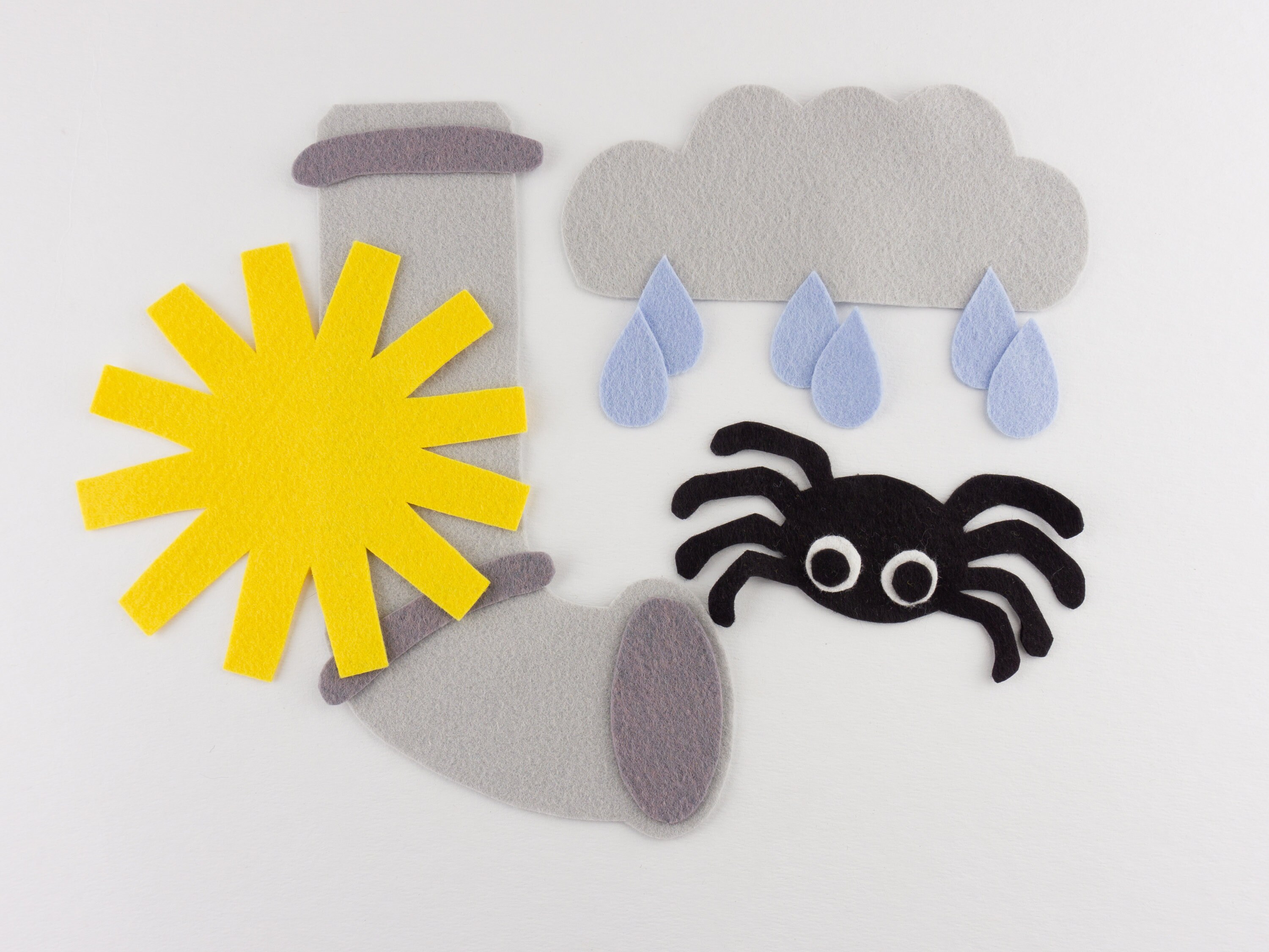 Itsy Bitsy Spider Felt Board Story flannel Board Eensy Weensy - Etsy