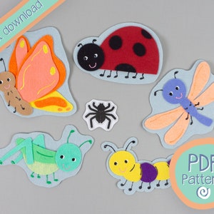 Insects Felt Board Story Pattern: Circle Time Rhymes (PDF Pattern) - Etsy