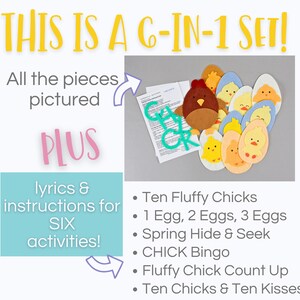 Ten Chicks Spring Felt Board Story Circle Time Activity | Hen and ...
