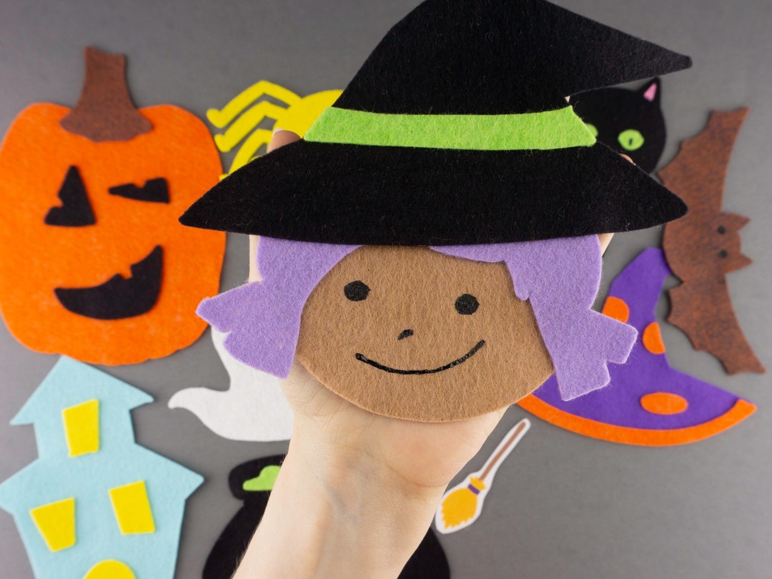 4-in-1 Felt Board Story Halloween Set Four Halloween Flannel Board Sets ...