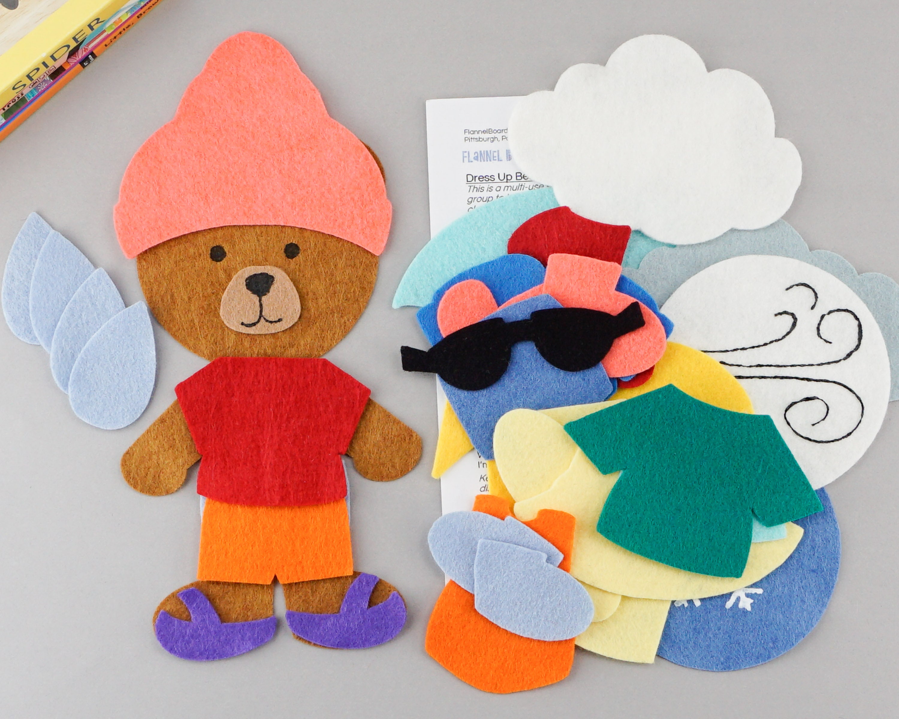 Dress up Weather Bear Felt Board Set: Circle Time Activity - Etsy