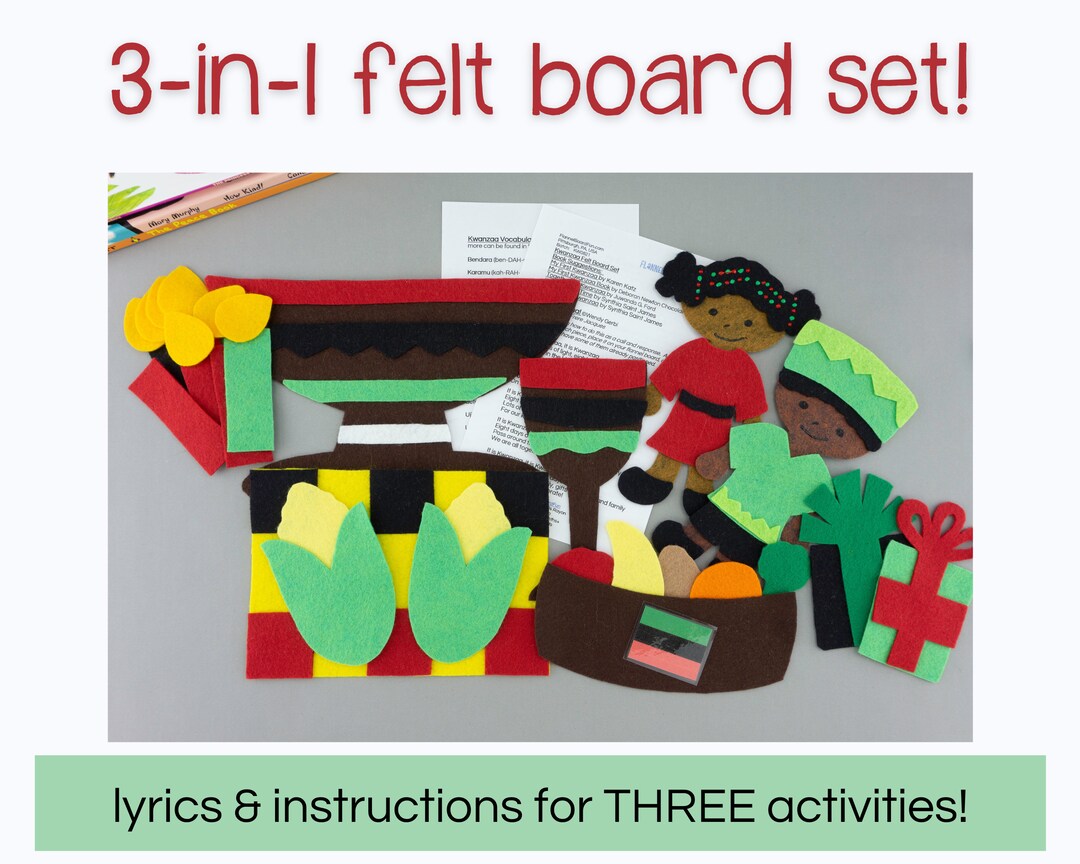 Kwanzaa Felt Board Set: Holiday Storytime, Kids Gift - Etsy