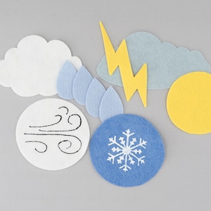 Dress up Weather Bear Felt Board Story Circle Time Activity | Weather ...