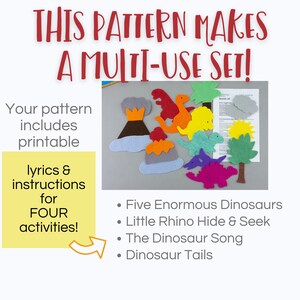 PDF Pattern Bundle of 7 Felt Board Circle Time Patterns | Rainbow Stew ...
