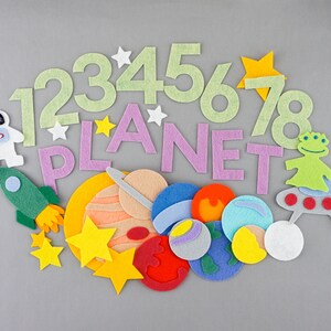 4-in-1 Outer Space Flannel Board Story Set for Preschool Library ...