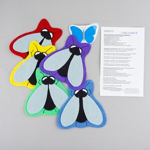Five Flies Circle Time Felt Board Story | Color, Counting, Bug Flannel ...