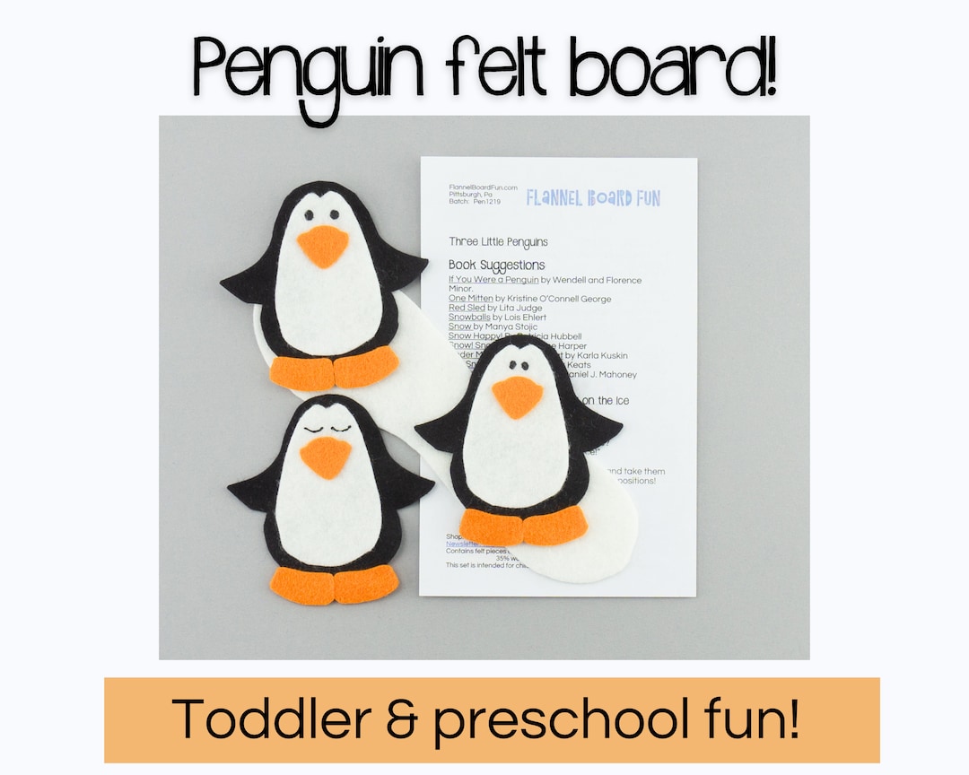 Penguin Felt Board Story Set: Winter Polar Animals, Preschool Teacher ...