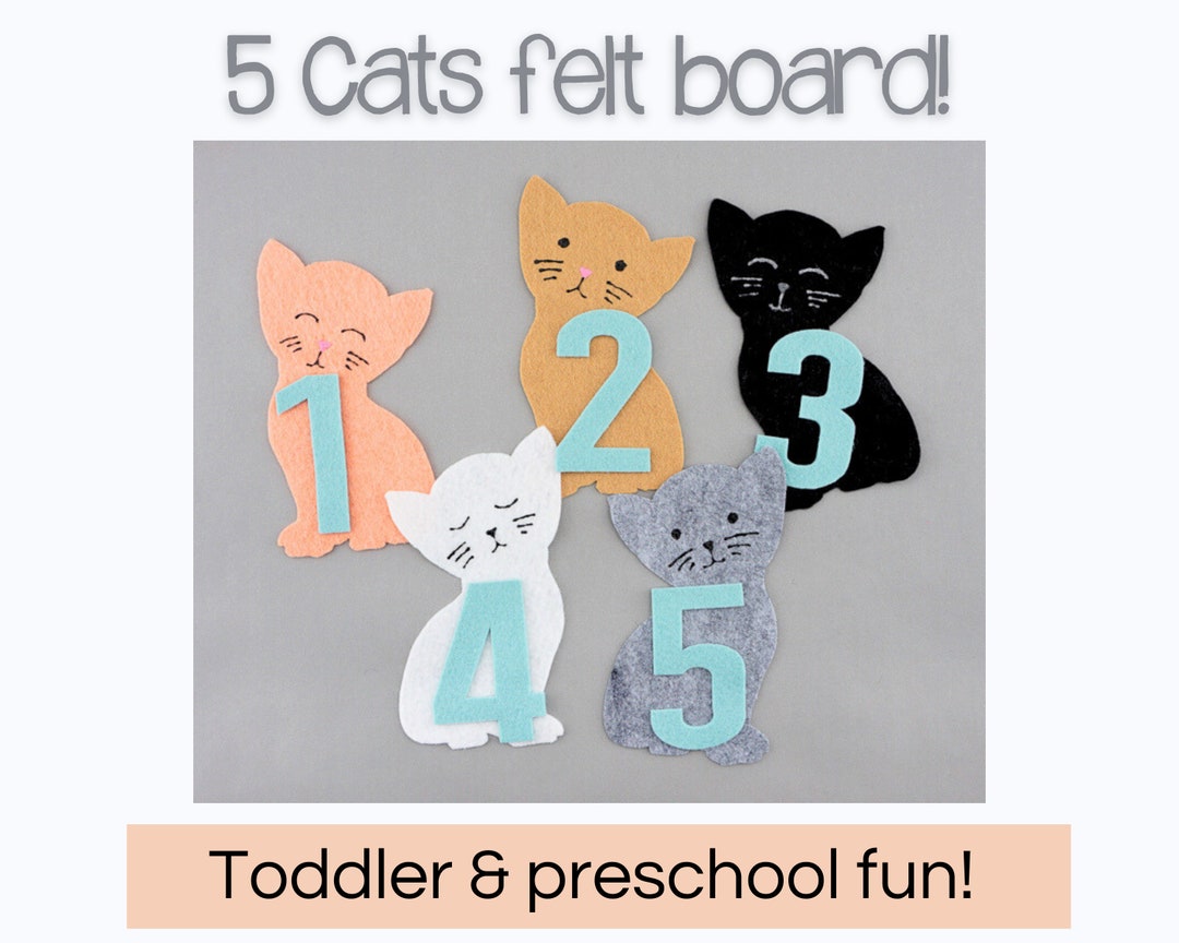 3-in-1 Kitty Flannel Board Story Set | A Cat Felt Board Story BINGO ...