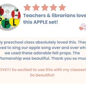 Felt Board Story Apple Song for Kindergarten + Preschool Teacher Circle ...