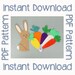 Carrot Felt Board Pattern: Bunny Circle Time Game (PDF Pattern) - Etsy