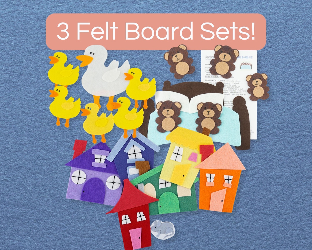 Felt Board Stories 3 Pack: Five Little Ducks, Five in the Bed and ...