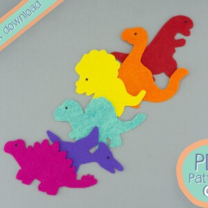 Dinosaur Felt Board Story PDF Pattern: Preschool Circle Time Learning ...