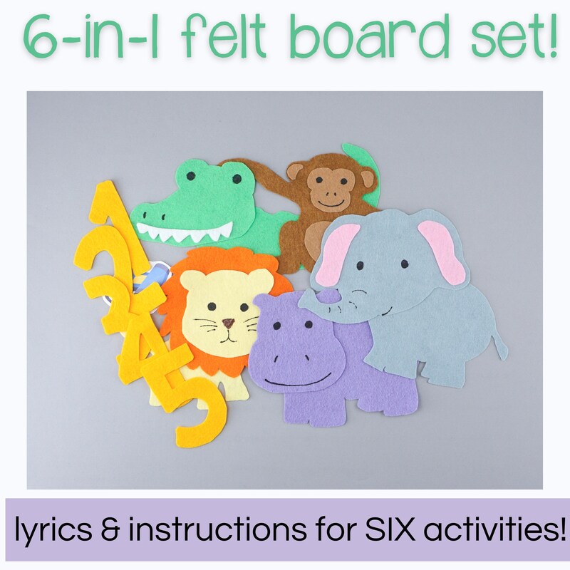 Jungle Animals Felt Board - Etsy