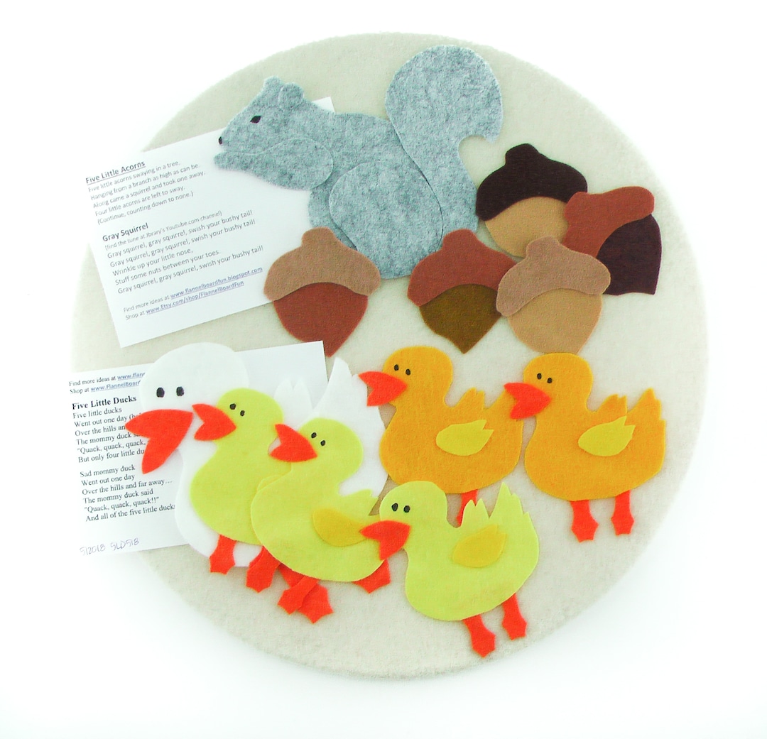Five Little Ducks and Five Little Acorns Teacher Two Pack, Preschool ...