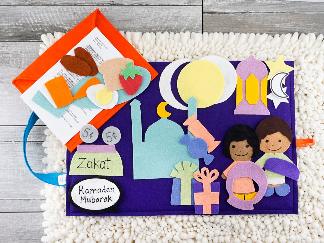 Ramadan & Eid Felt Board Activity Set: Muslim Kids Quiet Play Gift - Etsy