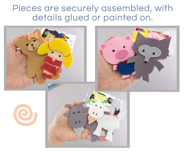 Felt Stories Teacher Pack Goldilocks Three Little Pigs & - Etsy
