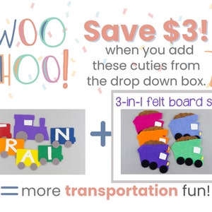 Train Felt Board Set: Circle Time Song & Early Literacy - Etsy