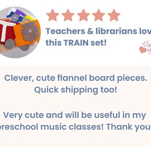 Train Felt Board Set: Circle Time Song & Early Literacy - Etsy