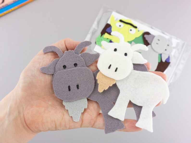 Three Billy Goats Flannel Board or Felt Board Story for Librarians ...