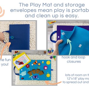 Felt Board Story + Play Mat Bundle, 3 Flannel Board Play Sets for Kids ...