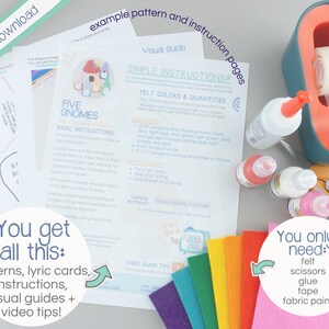 PDF Pattern Goldilocks Felt Board Story Set for Preschool Circle Time & Library Storytime ...