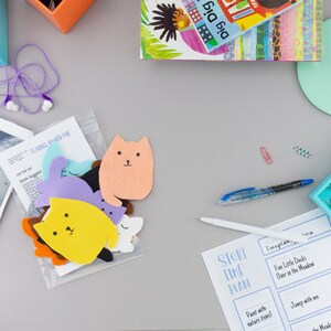 Kitty Cat Felt Board Story Set for Library Storytime and Preschool or ...