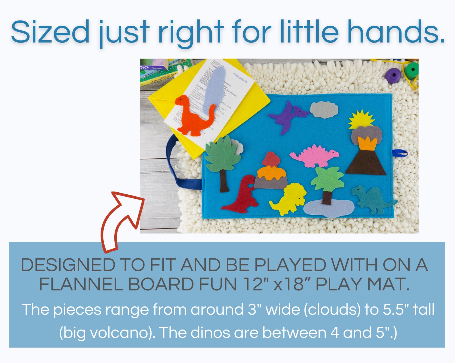 Felt Board Story Dinosaur Quiet Activity & Birthday Gift for | Etsy