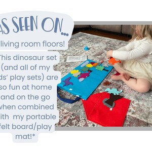 Felt Board Dinosaur Set: Montessori Quiet Time Activity Toy - Etsy