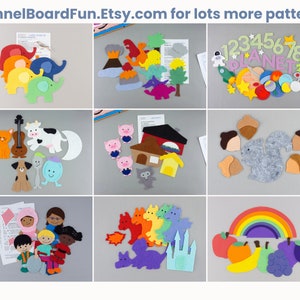PDF Pattern for the Three Billy Goats Felt Board Story & Flannel Board ...
