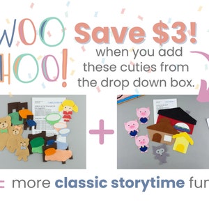 Goldilocks and the Three Bears Felt Board Story for Preschool ...