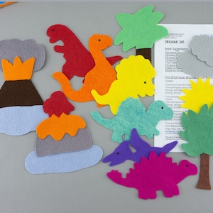 Five Little Dinosaurs Felt Board Set: Preschool Teacher Resource - Etsy