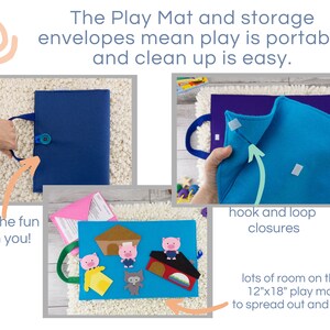 Goldilocks, 3little Pigs 3 Billy Goats Felt Board Story Gift Bundle 3 ...