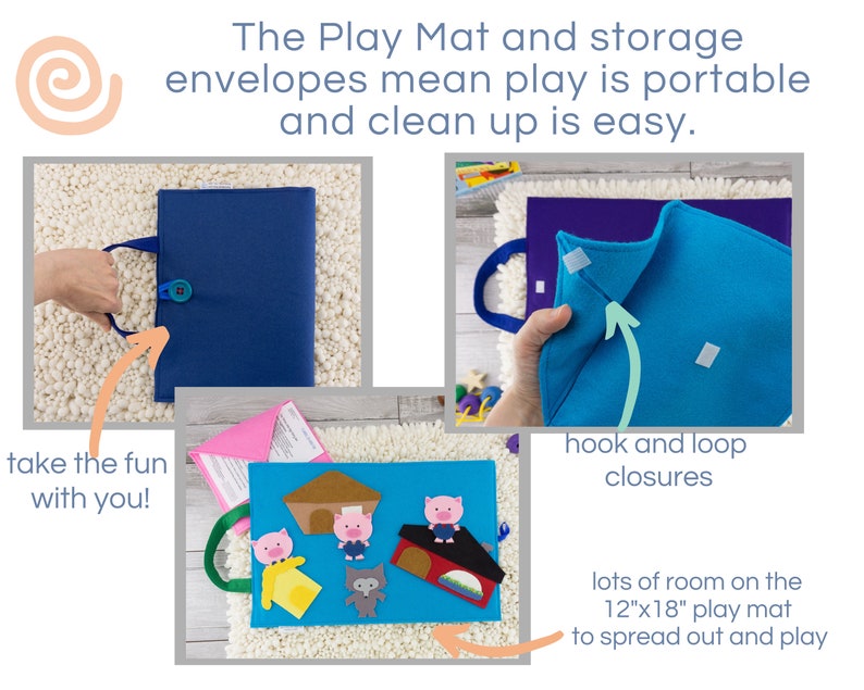 Goldilocks 3little Pigs 3 Billy Goats Felt Board Story Gift - Etsy