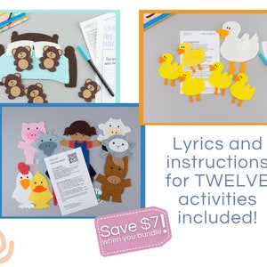 Felt Board Stories 3 Pack: Old Macdonald Had a Farm, Five Little Ducks ...