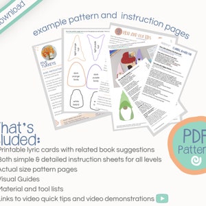 PDF Pattern Goldilocks Felt Board Story Set for Preschool Circle Time & Library Storytime ...