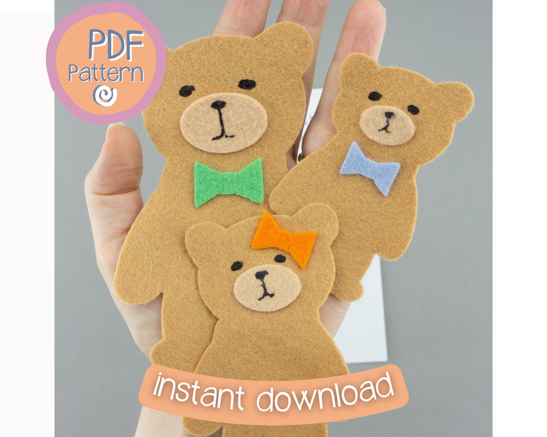 Goldilocks PATTERN PDF Felt Board Story Pattern for Goldilocks and the ...
