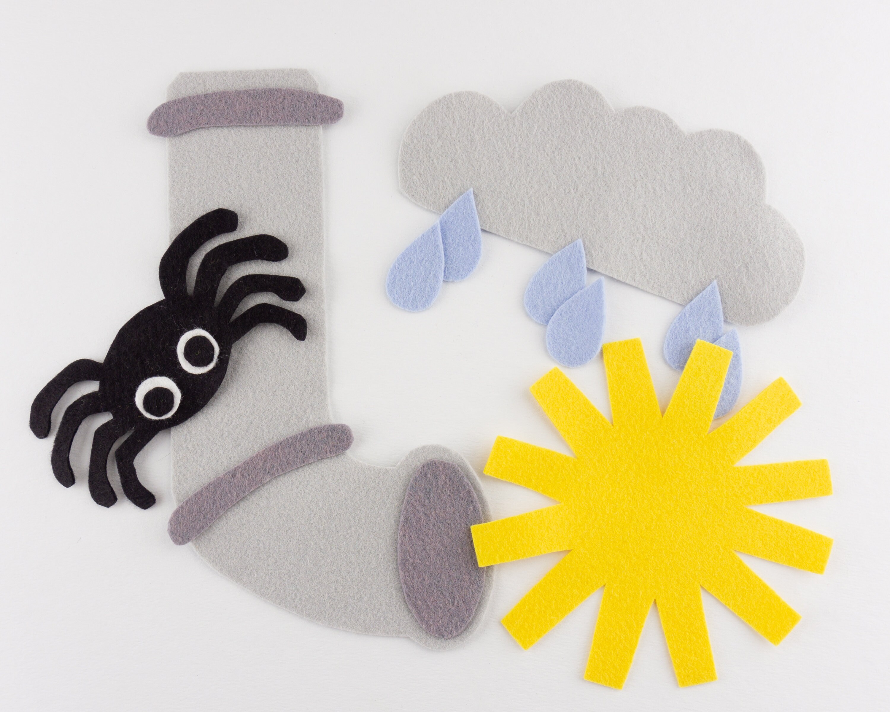 Itsy Bitsy Spider Felt Board Story flannel Board Eensy Weensy - Etsy