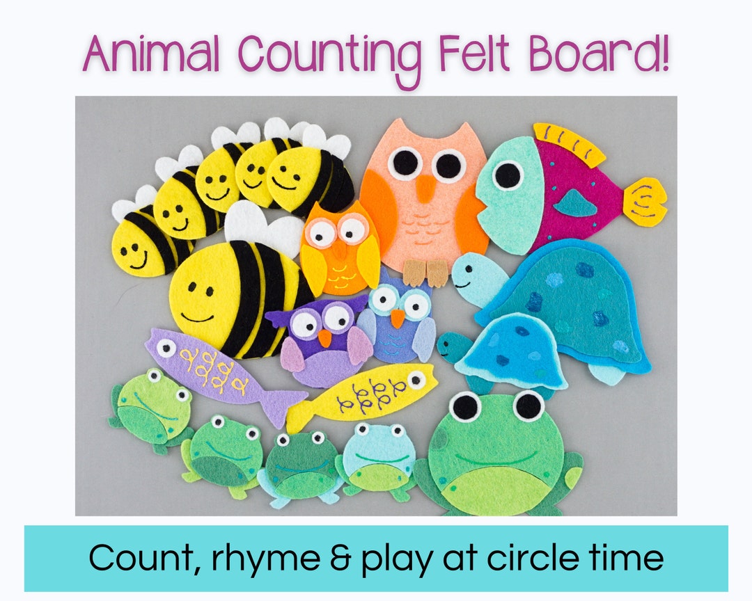 Over in the Meadow Felt Board Set: Animal Song, Preschool Activity - Etsy