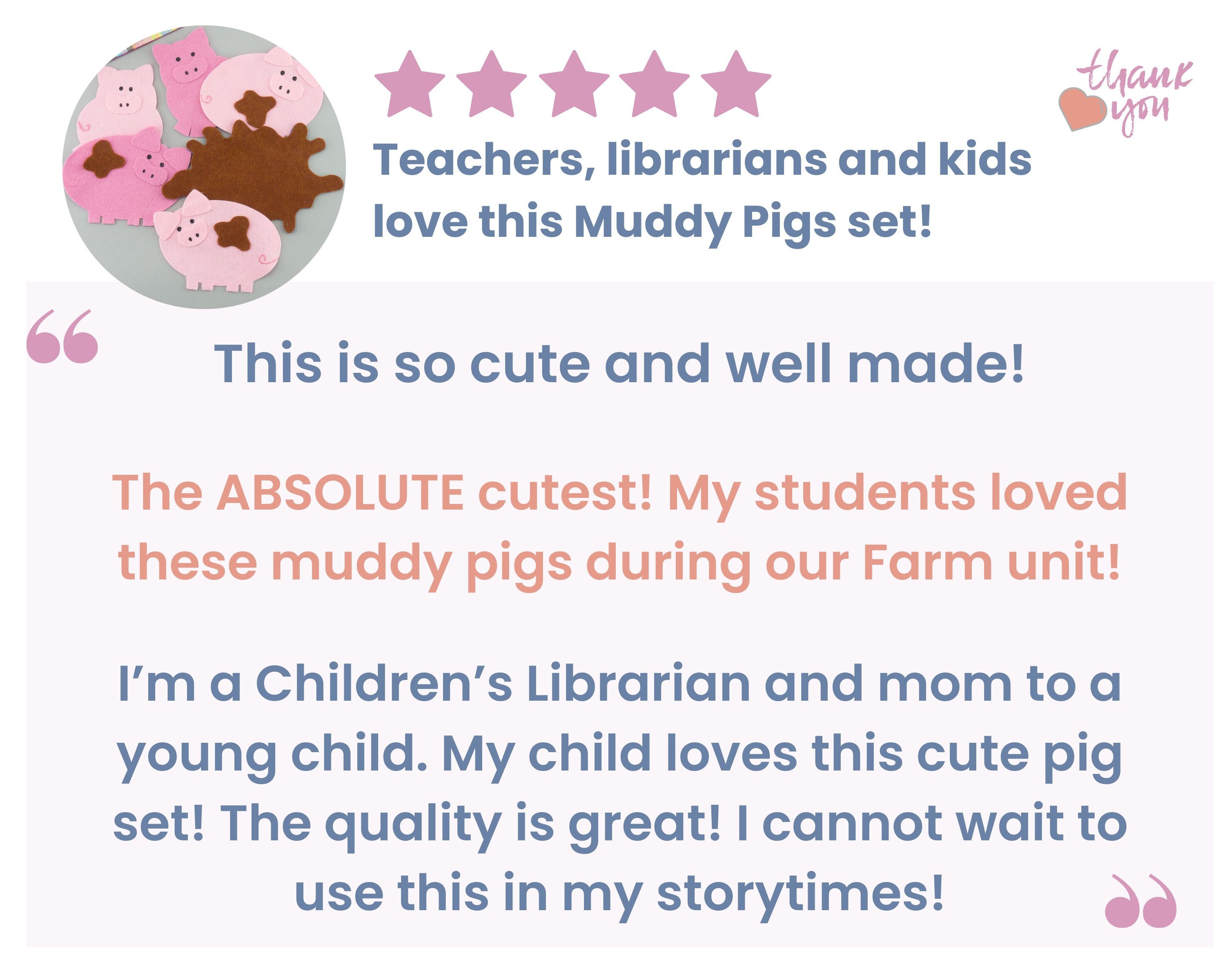 Five Pigs Flannel Board Song for Preschool Circle Time - Etsy Canada