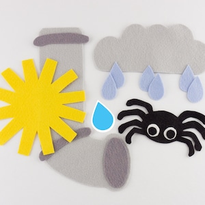 Itsy Bitsy Spider Felt Board Story | Flannel Board Eensy Weensy Spider ...