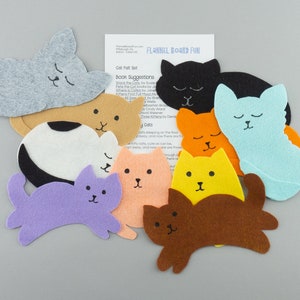 Kitty Cat Felt Board Story Set for Library Storytime and Preschool or ...