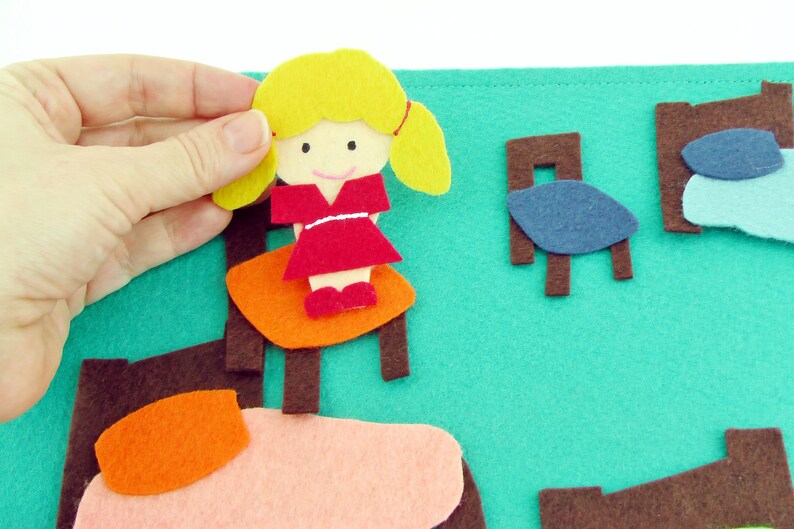 Goldilocks Flannel Board Story Set for Children's | Etsy