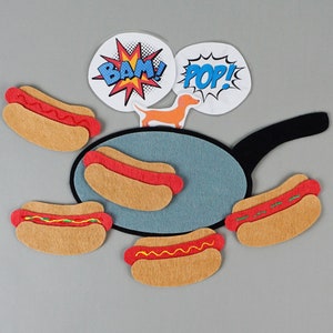 Five Hot Dogs Felt Board Story | 5-in-1 Felt Board Story | Preschool ...