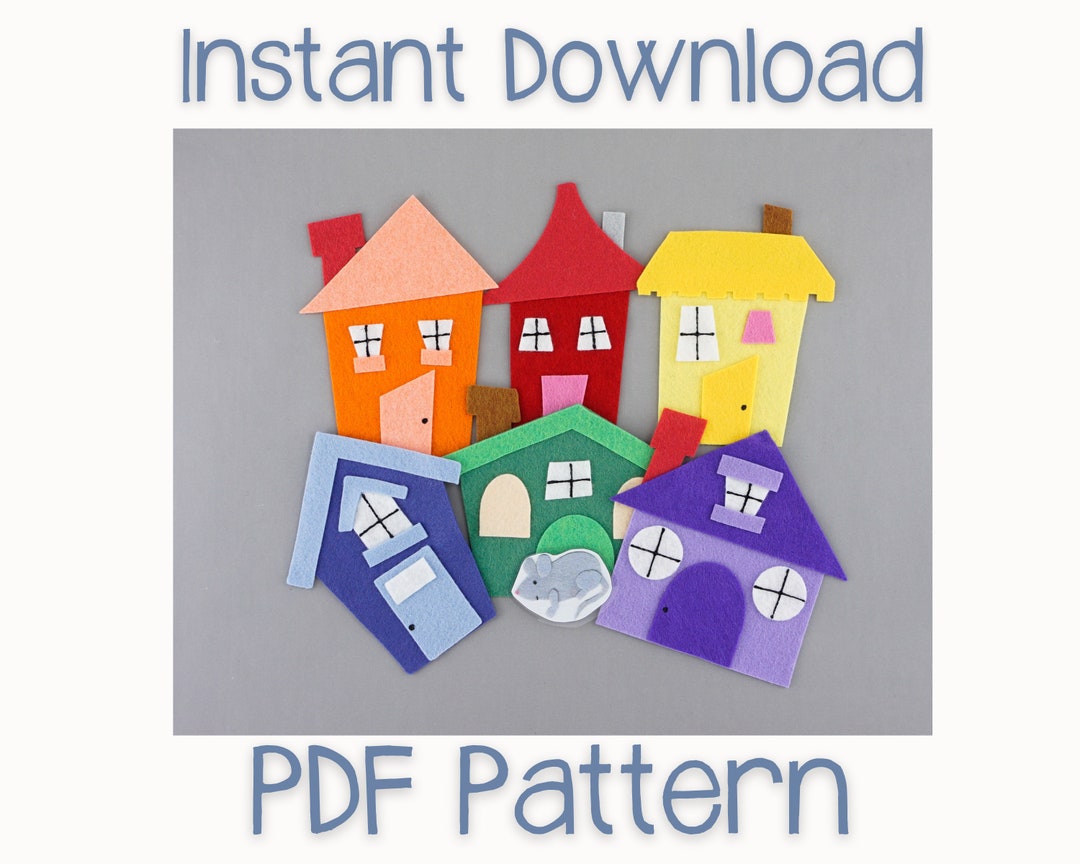 Little Mouse Felt Board Story Pattern: Circle Time Game (PDF Pattern ...