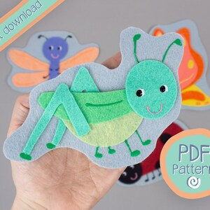 Insects Felt Board Story Pattern: Circle Time Rhymes (PDF Pattern) - Etsy