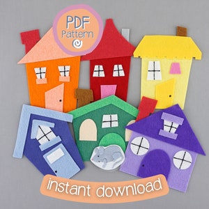 Little Mouse Felt Board Story Pattern: Preschool Circle Time Color ...