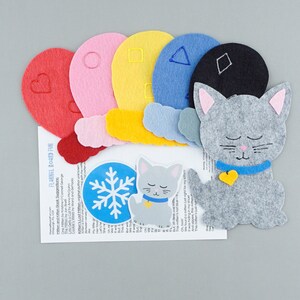 Mittens Kitten Winter Felt Board Story Circle Time Activity Winter Hide ...